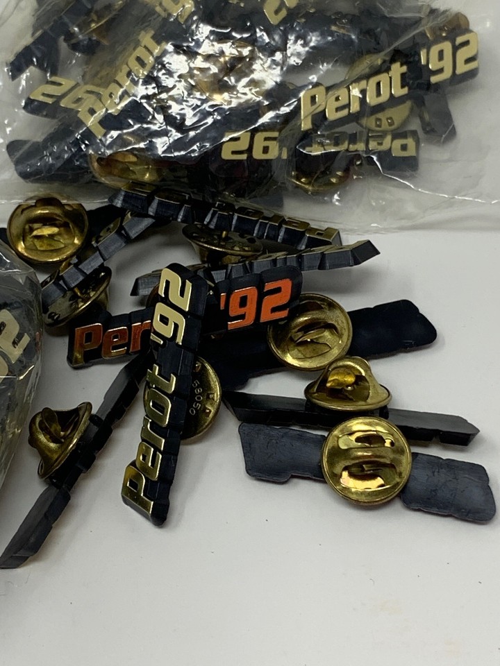 Lot 229 Ross PEROT 1992 92 Hat PIN ELECTION CAMPAIGN PRESIDENTIAL | eBay