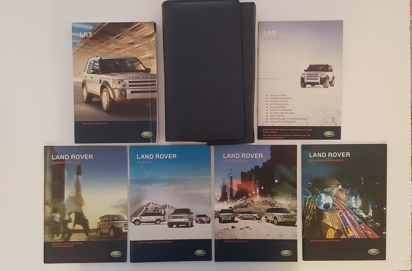 2007 LAND ROVER LR3 OWNER'S MANUAL SET WITH CASE OEM. | eBay