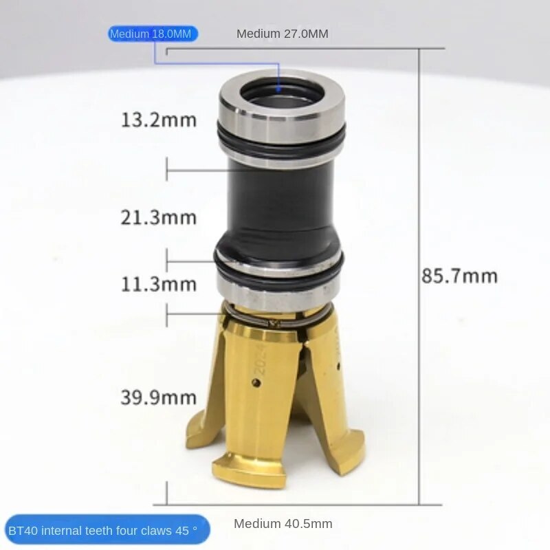 BT30 BT40 External and Internal Teeth CNC Claw Machine Tool Spindle ...