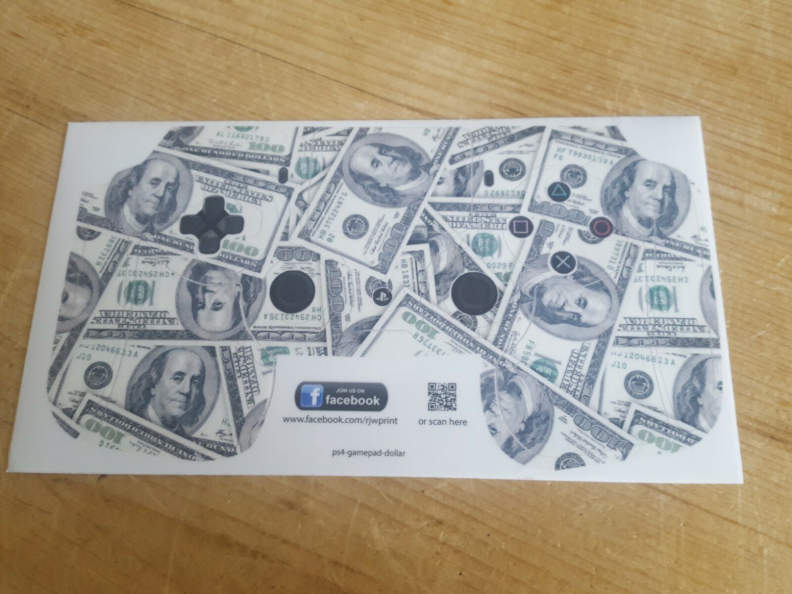 Custom 100 Dollar Cash Playstation 4 Controller Housing Shell - PS4 ...