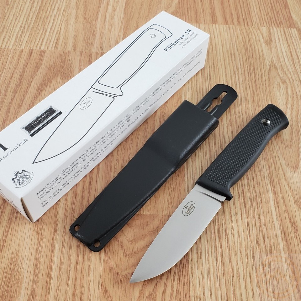 Fallkniven F1 Military Fixed Knife 3.75" VG-Wolf Steel Blade Thermorun ...