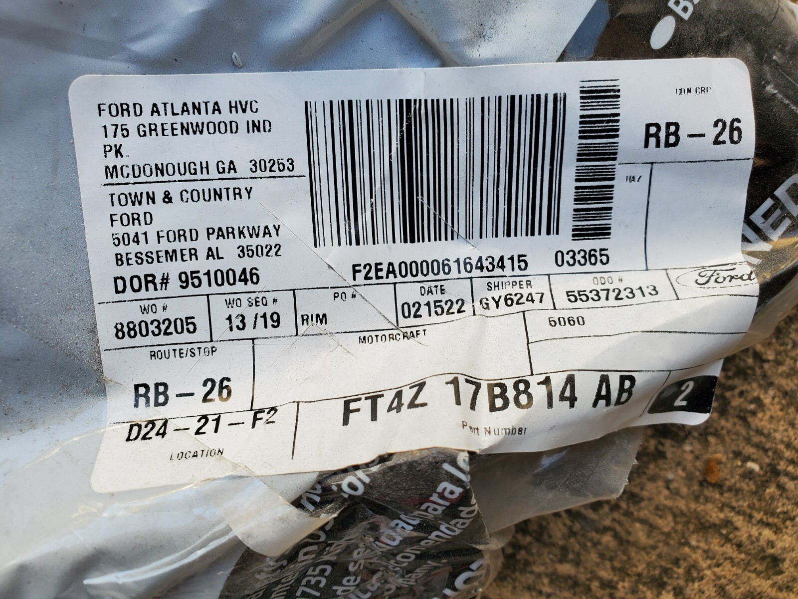 GENUINE 2015-2018 FORD EDGE LOWER LEFT GRILLE (LESS FOG LAMP) FT4Z ...