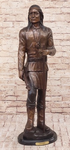 Bronze Chief Cochise Bust. Incredibly detailed Hand Made Indian Statue ...