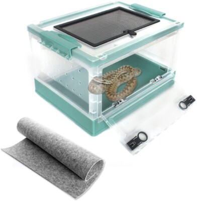 Snake Reptile Tank Amphibians Habitat Cages-15x11x9 | eBay