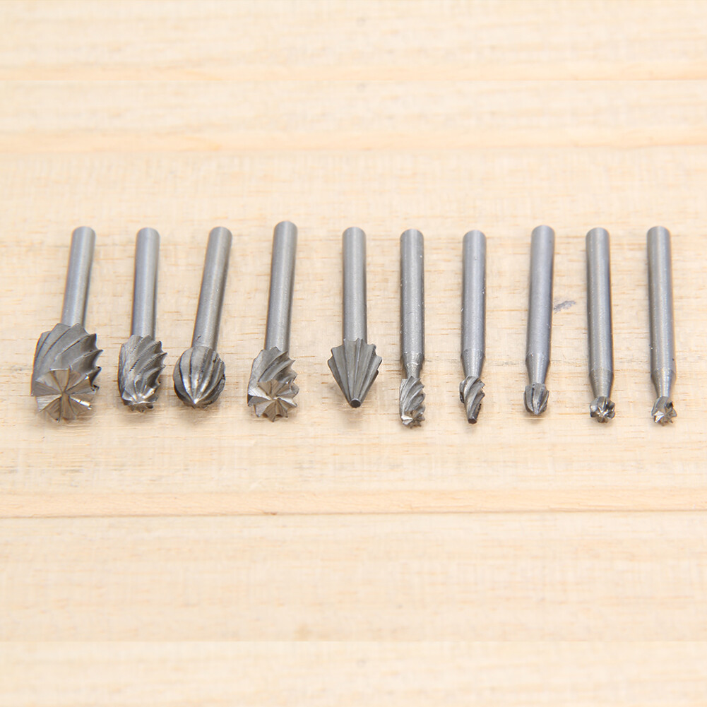 10pcs HSS Routing Router Bits For &Rotary,Engraving,Wood Working Tool ...