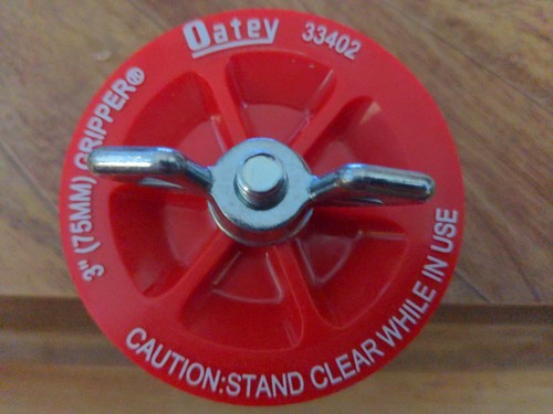 OATEY 33402 PLASTIC RUBBER TEST PLUG WING NUT 3" PLUMBING PIPE TEST ...