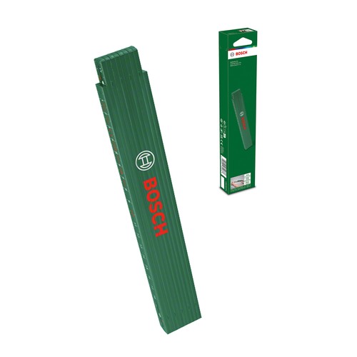 Bosch Folding Ruler 2m, Nylon with Glass Fibre, Metric Scale, 10 ...
