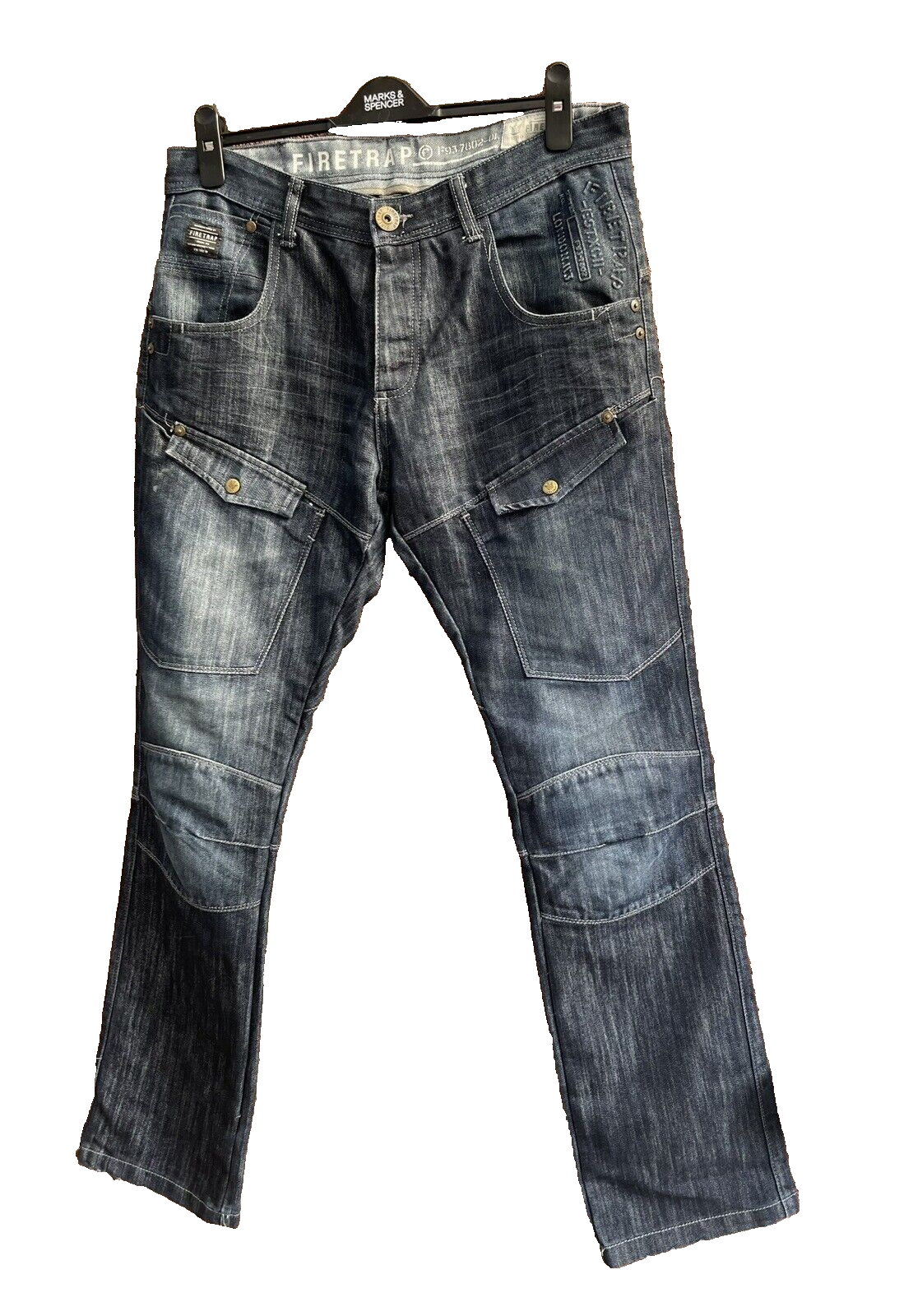 FIRETRAP Men's Blue Cargo Chino Jeans Size 32 R | eBay UK