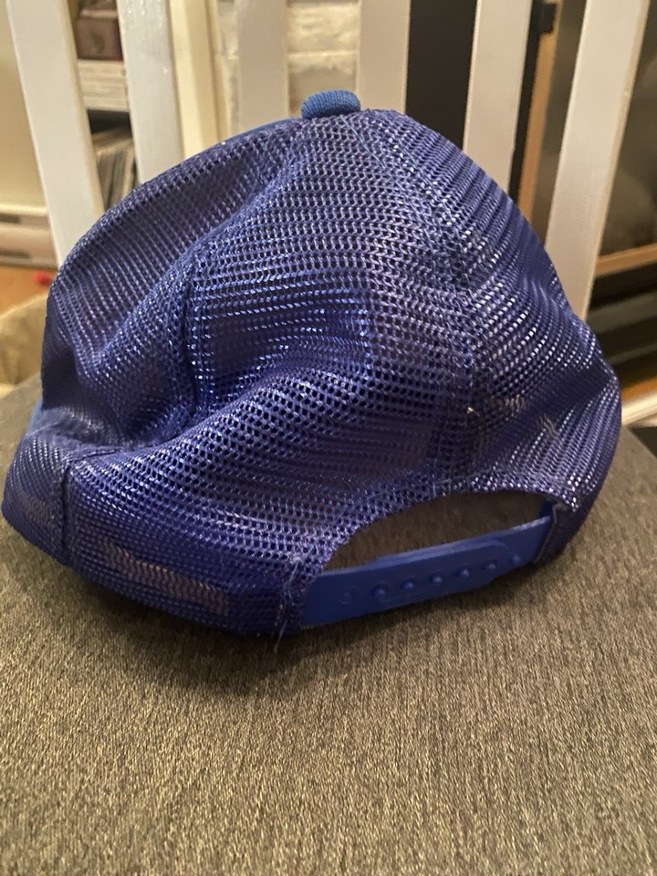 Vintage Quebec Quebecois Trucker Mesh Blue Hat Logo | eBay