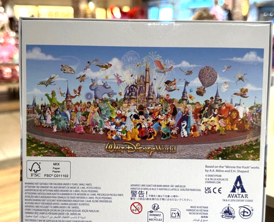 2026 Disney Parks Walt Disney World Characters Castle 750 Piece Puzzle ...