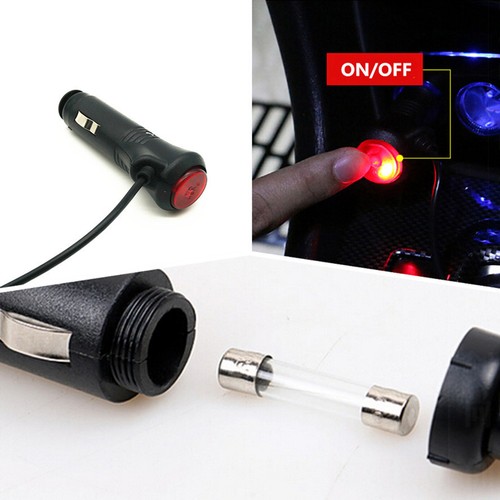 Car 12 LED Cigarette Lighter Decorative Atmosphere Light Strips Blue ...