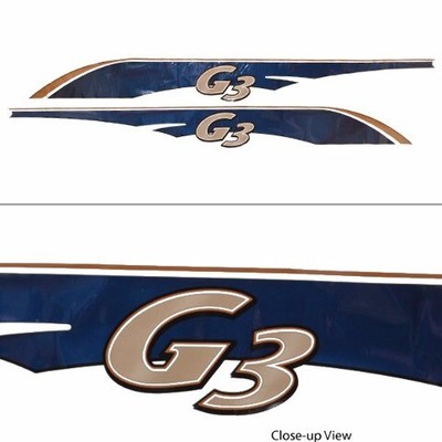G3 Boat Decals 73404649 / 73404653 | 105 3/4 Inch Navy (Set of 2) | eBay