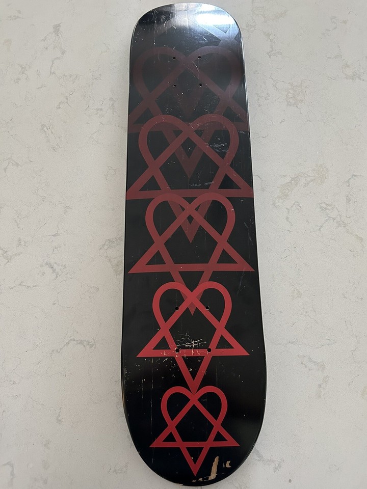 Rare Element Bam Margera Heartagram Skateboard Deck 31” | eBay