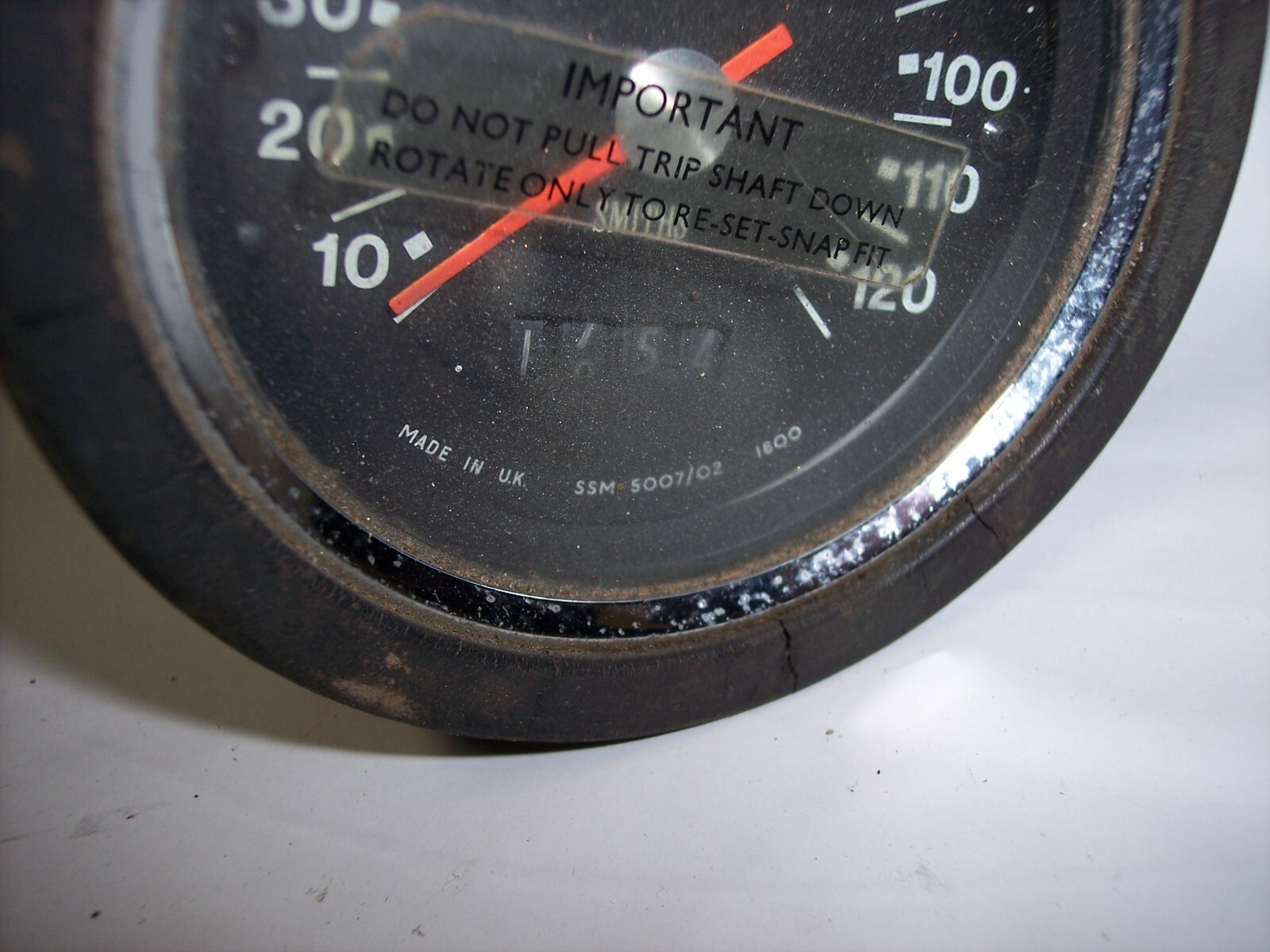 SMITHS 120 MPH SPEEDO SPEEDOMETER SSM 5007/02 1600 MADE IN UK TRIUMPH ...