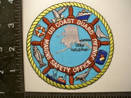 Old Coast Guard USCG Juneau, Alaska MSO Patch AK Marine Safety Office ...