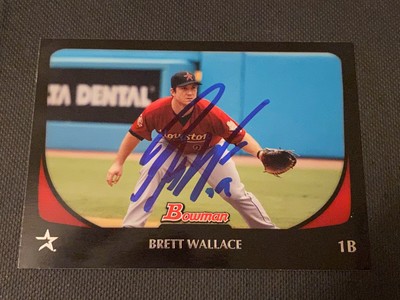 Brett Wallace Signed 2011 Bowman Card Auto Houston Astros Autograph Baseball COA | eBay