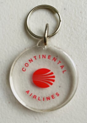 Continental Airlines Key Ring with Contrails Logo | eBay