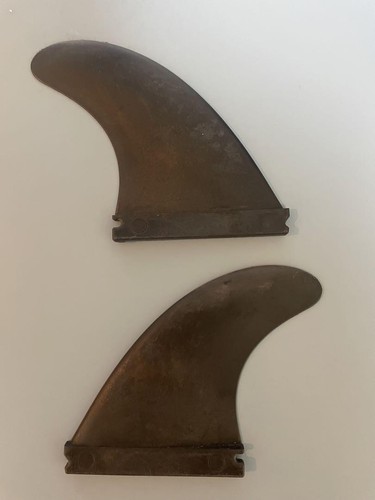 Quad Medium Surfboard Fin - Brown - Durable Plastic - Set of 2 - Great ...