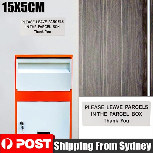 Please Leave Parcels in the Parcel Box Sign Plaque Mail Letter Mailbox ...