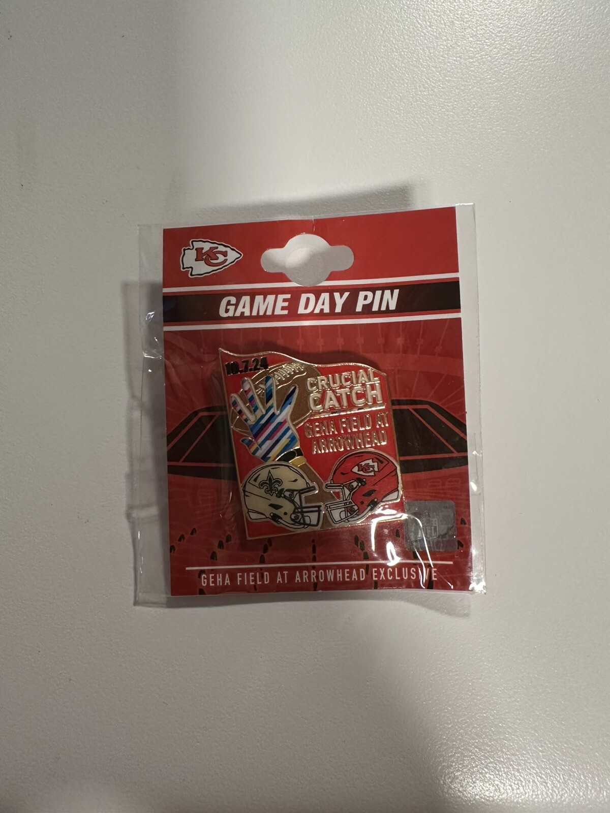 Kansas City Chiefs vs Saints Game Day Pin 2024 | eBay