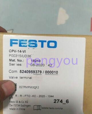 1PCS festo CPV-14-V1/CPV14-GE-MP-4 18210 Valve Island brand new Fedex ...