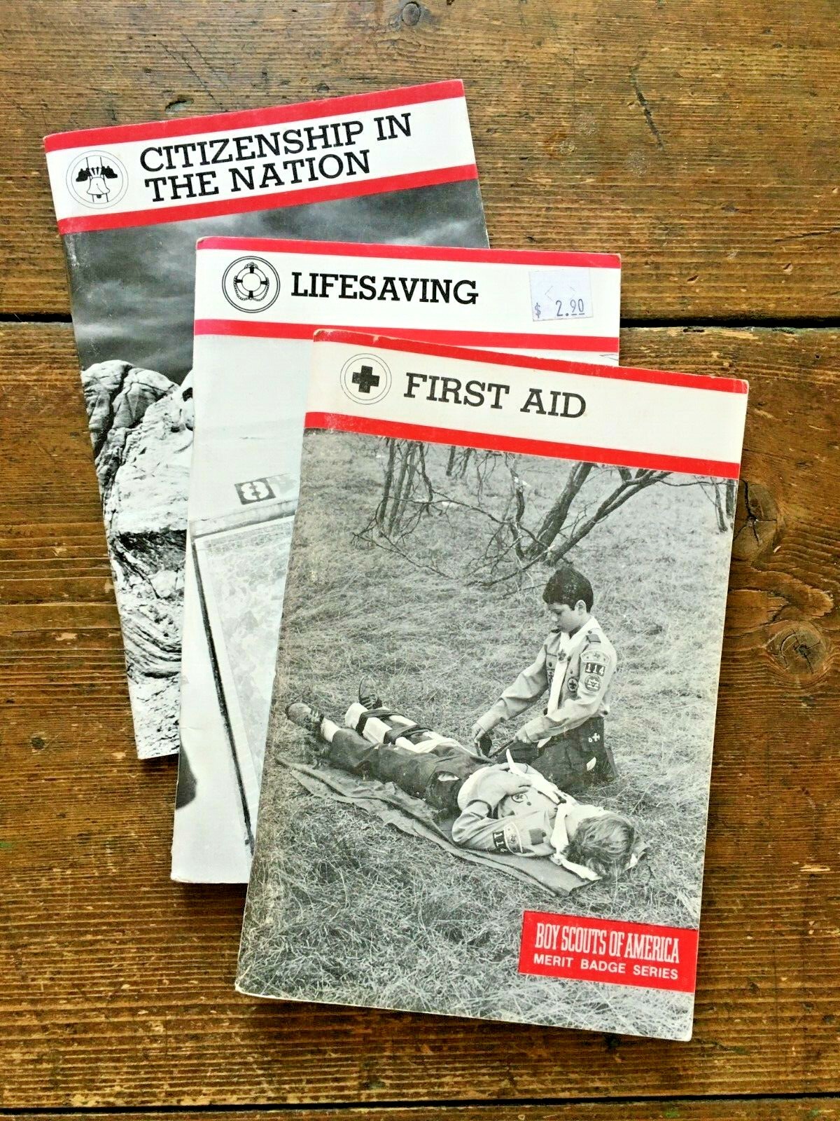 BOY SCOUTS of AMERICA Merit Badge Pamphlets Citizenship Lifesaving ...