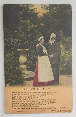 Postcard....Greetings/Poem Pal of Mine, Postmarked, Early Divided Back ...