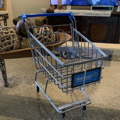 Mini Walmart Grocery Shopping Cart Market Basket Metal Wire Cart | eBay