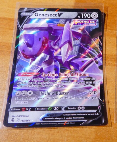 POKEMON CARD RARE HOLO CARTE Genesect V 185/264 EB08 VF JCC MINT 2021 ...