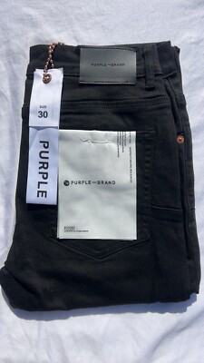Purple Jeans Mens Size30 Classic-Black | eBay