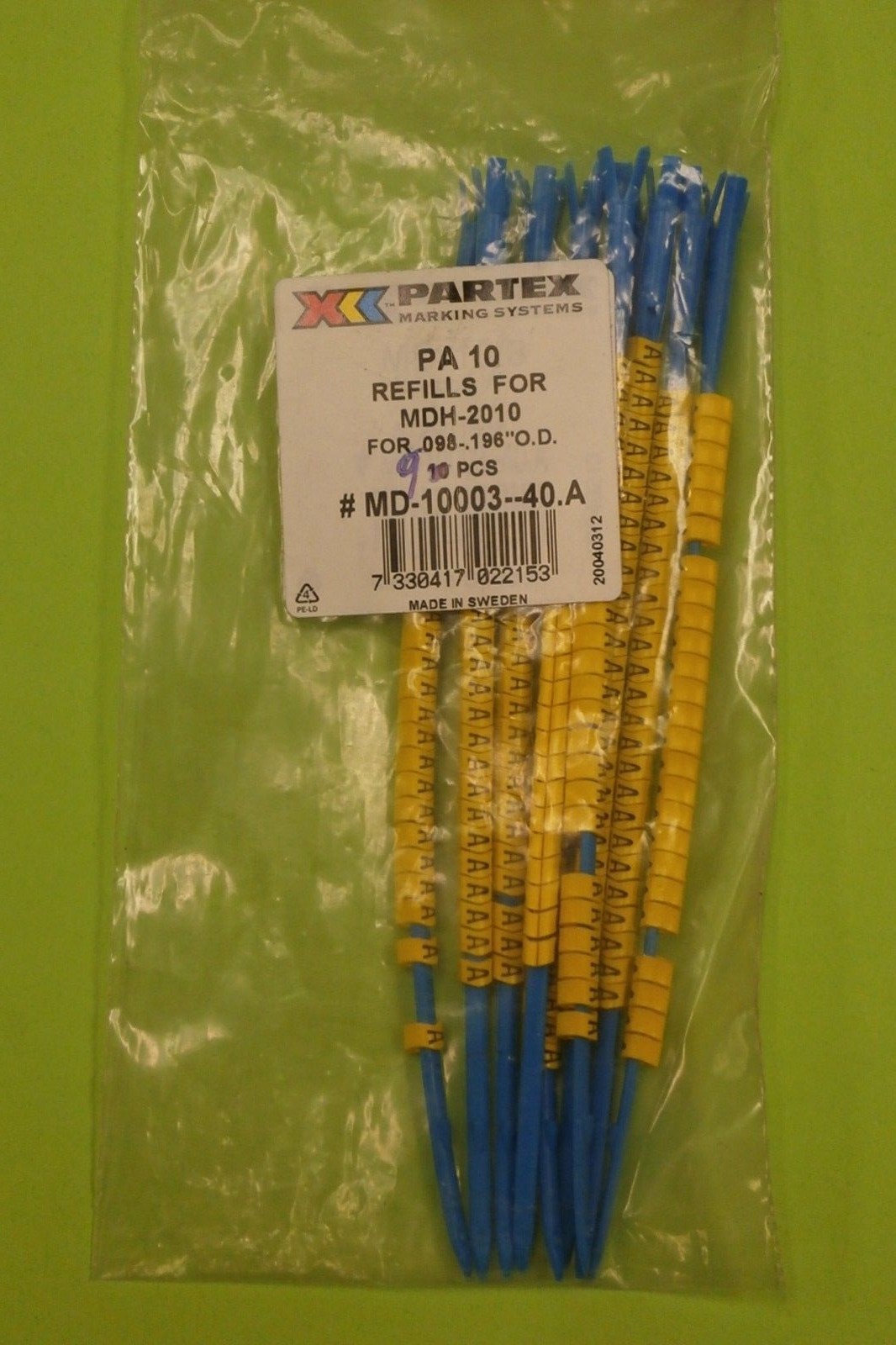 PARTEX PA 10 REFILLS FOR MDH-2010 #MD-10003--40.A (NEW OTHER) | eBay