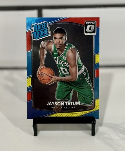 2017-18 Panini Donruss Optic Red Yellow Jayson Tatum #198 Rated Rookie ...