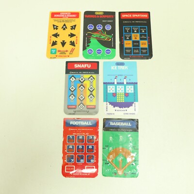 Intellivision Video Game Single Controller Inserts LOT (Lot of 7) 1982 ...