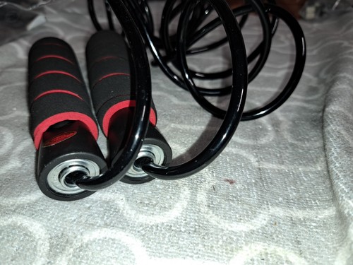 StayFit+ Skipping Speed Jump Rope Comfort Grip Handle Adjustable Black ...