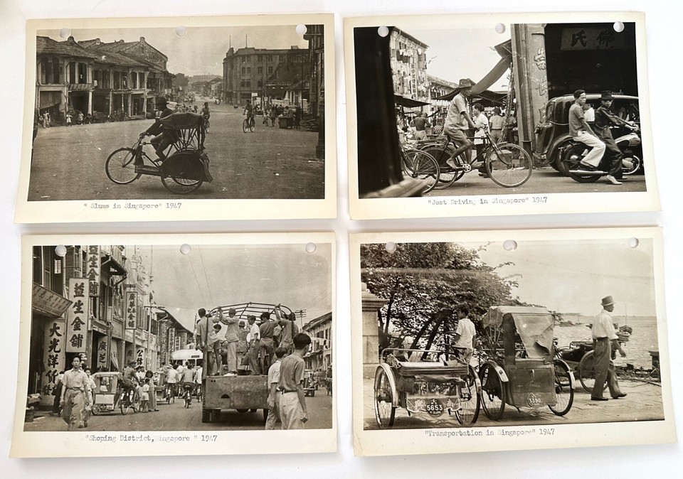 14 Orig. 1947 Street Photos SINGAPORE – Raffles Hotel, Snake Charmers ...