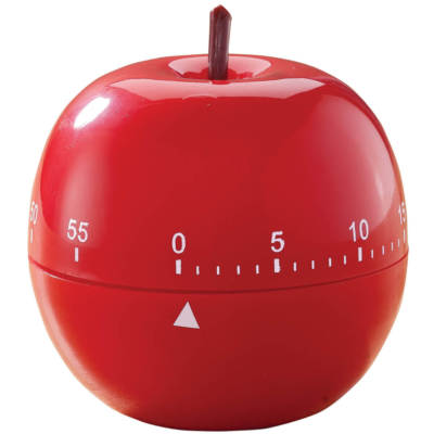 Red Apple Kitchen Timer School Classroom Teacher Twist to Set up to 60 ...