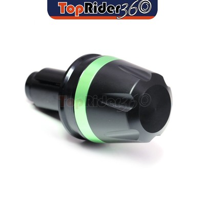 GREEN CNC Bar End Sliders MOIRE For Kawasaki ZZR1200 02-05 04 03 | eBay