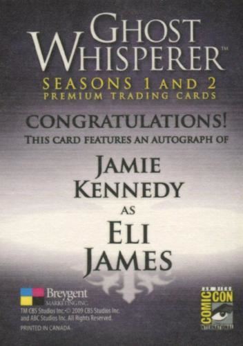 Ghost Whisperer Seasons 1 & 2 Jamie Kennedy Eli James Comic Con ...