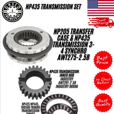 AWT275-2.5B NP435 TRANSMISSION 3-4 SYNCHRO & INNER HUB KIT FITS '62 ...
