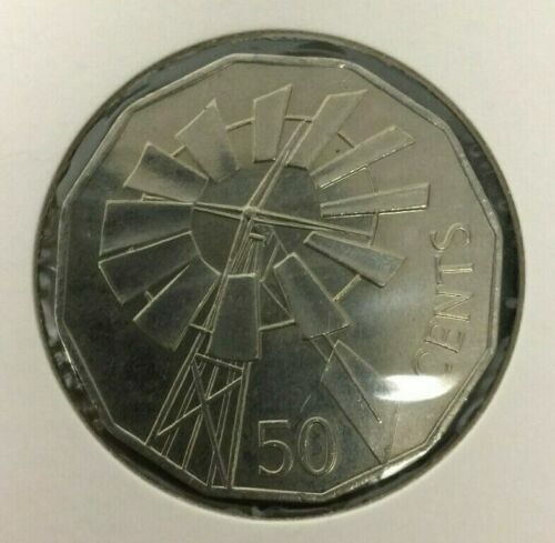 2002 AUSTRALIAN 50 CENT COIN-YEAR OF THE OUTBACK WINDMILL-in GOOD COND ...