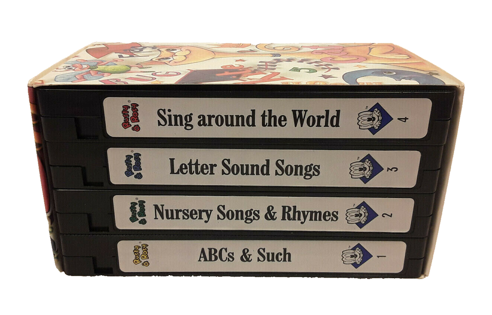 Rusty & Rosy Videos 4 VHS Tapes Set Waterford Early Reading Program ...