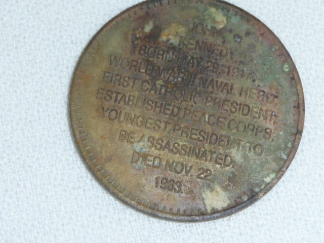 John F Kennedy "JFK" MINT Commemorative Bronze Medal - Token - Coin | eBay