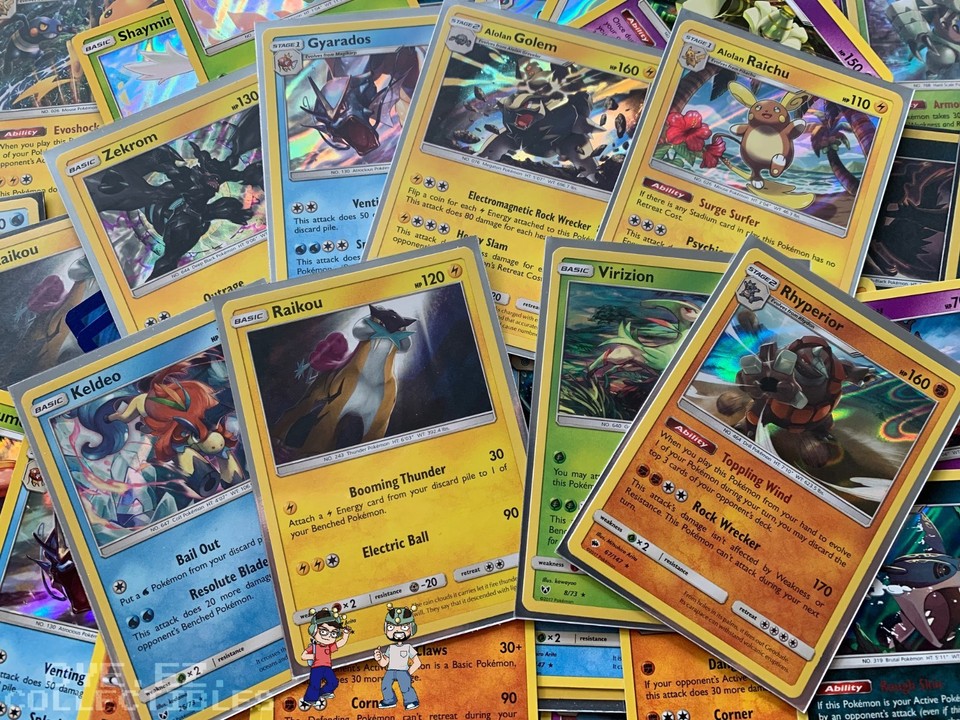 Pokemon 100 CARD LOT - RARE, COM/UNC, HOLO + 2X GUARANTEED EX, GX, MEGA ...