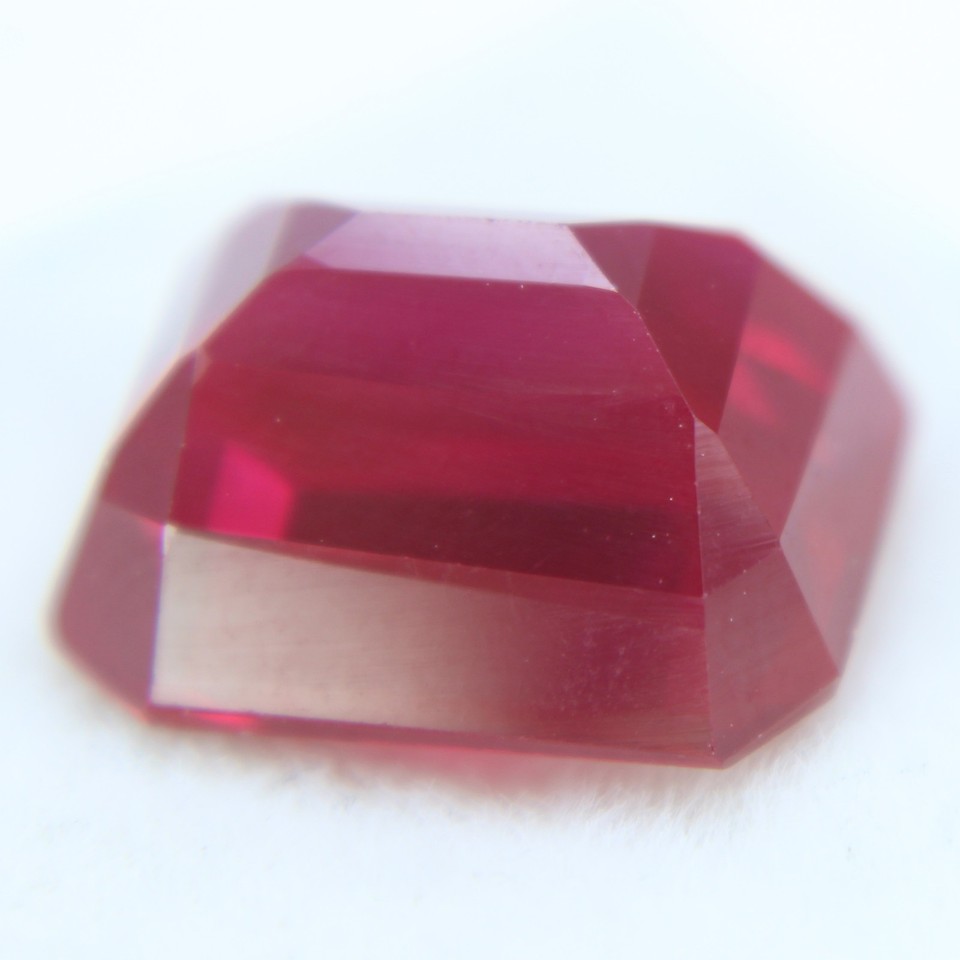 8.90 Ct Certified Natural Ruby Red Eye Clean Emerald Shape Loose ...