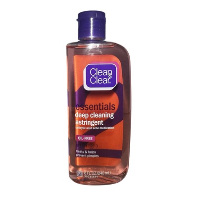 Clean & Clear Essentials Deep Cleaning Astringent Oil-Free, 8 fl oz ...
