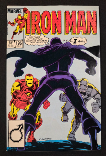IRON MAN 196 Bob Layton Cover Vol 1 1st Appearance Slag Armor Battle ...