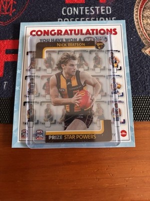 2025 AFL Teamcoach Star Powers Prize Card Nick Watson Hawthorn Hawks ...