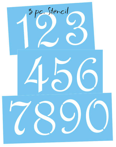 French Script Numbers