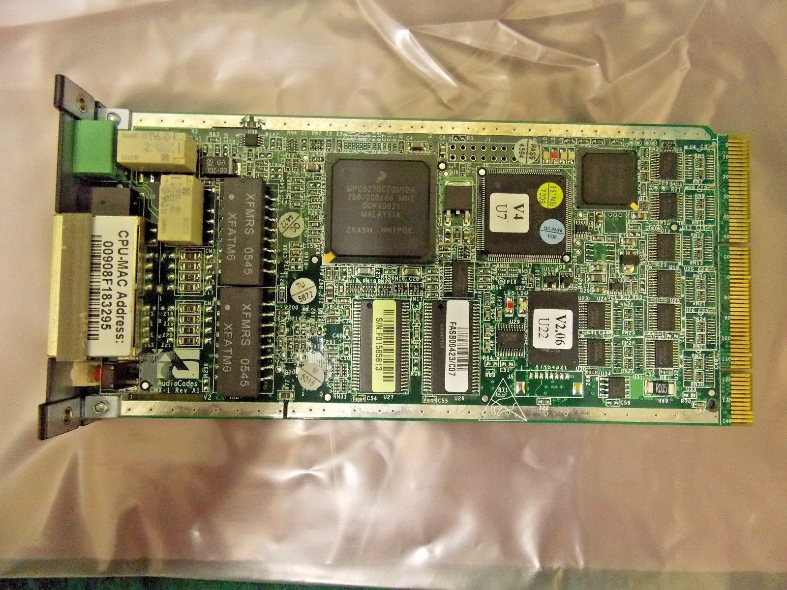 AudioCodes Mediant 1000 Cmx-1 CPU Module FASB00423 / C07 for sale ...