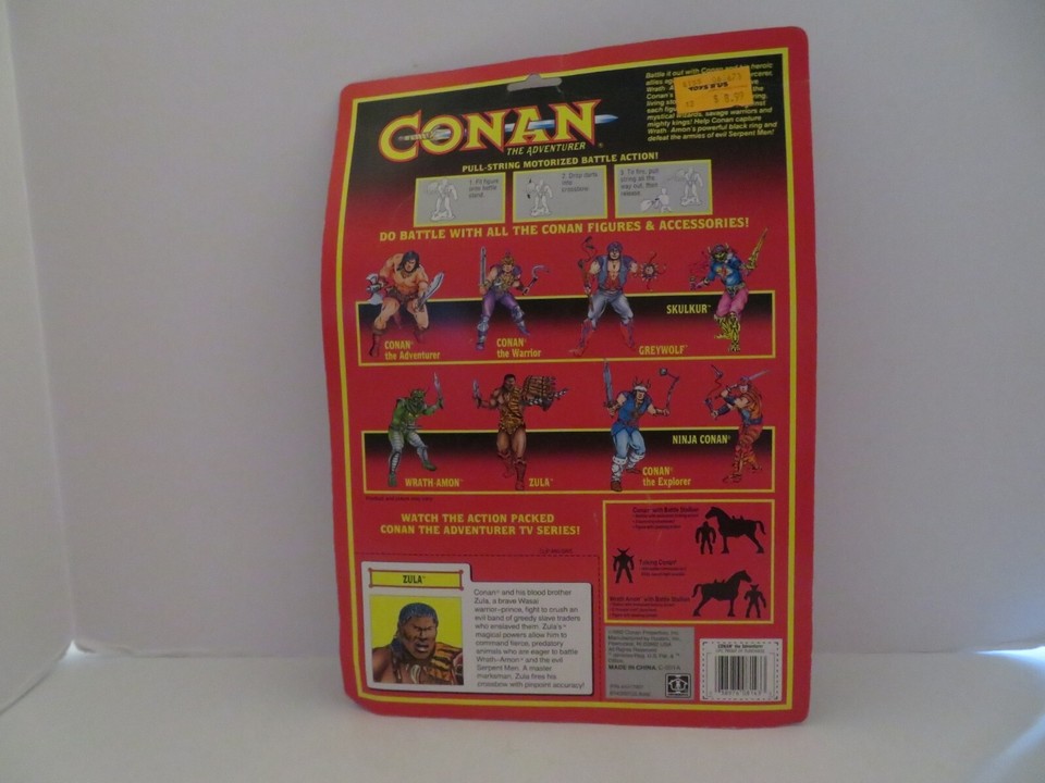Hasbro Conan the Adventure Zula Action Figure 1992 MOC | eBay